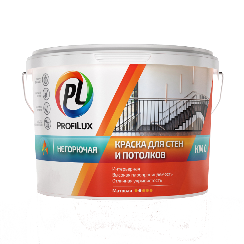 Profilux для стен и потолков негорючая, Белый