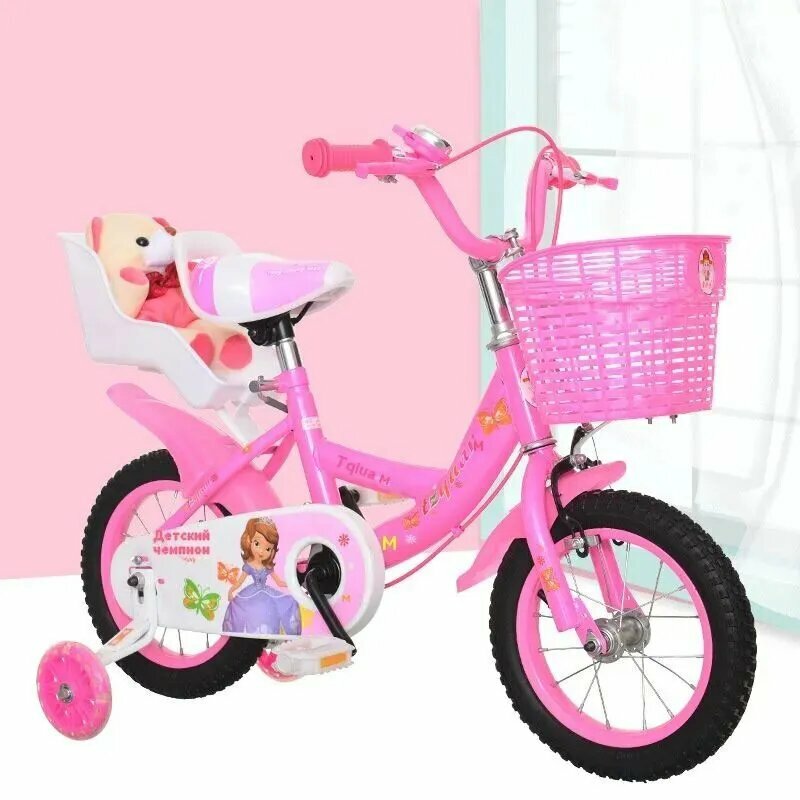 Велосипед RUSH PRINCESS, 18", для девочек, розовый, 2024 год