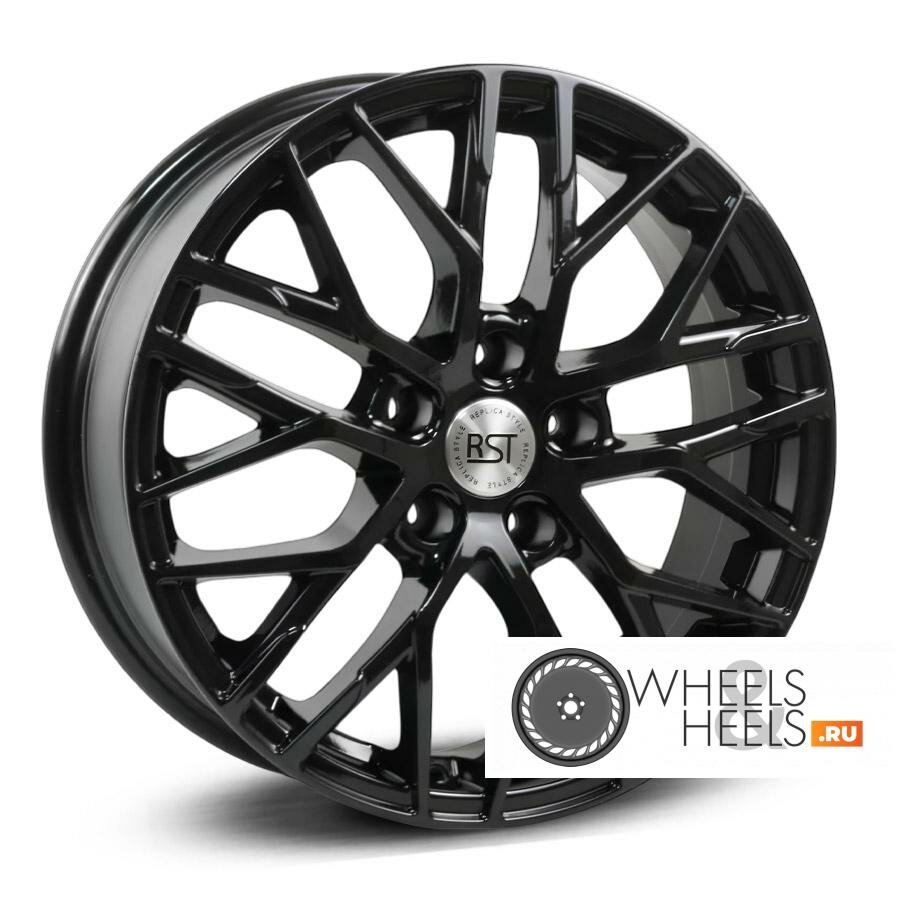 RST R077 17x6.5 5x114.3 et40 dia64.1 Черный глянцевый