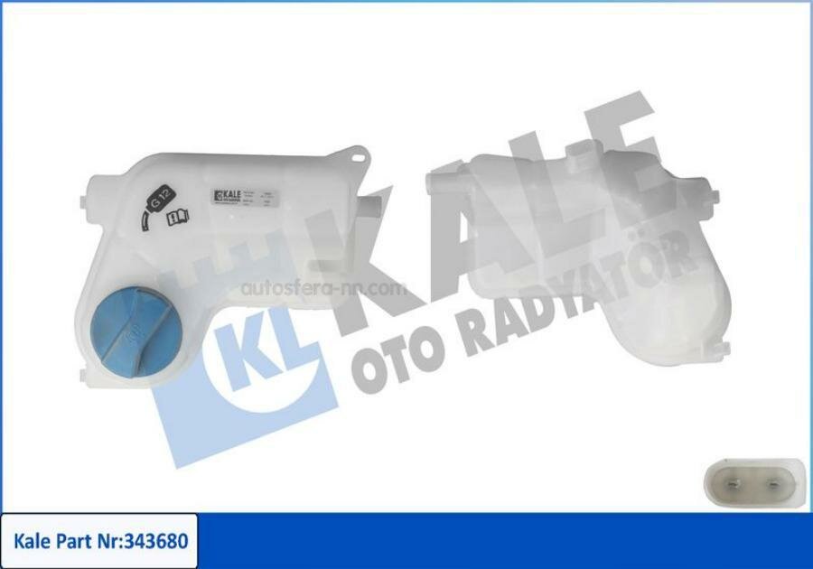 KALE 343680 Бачок расширительный для а/м AUDI A4, A6(С5), VW Passat(B6) 1.6-2.8 с крышкой и датчиком