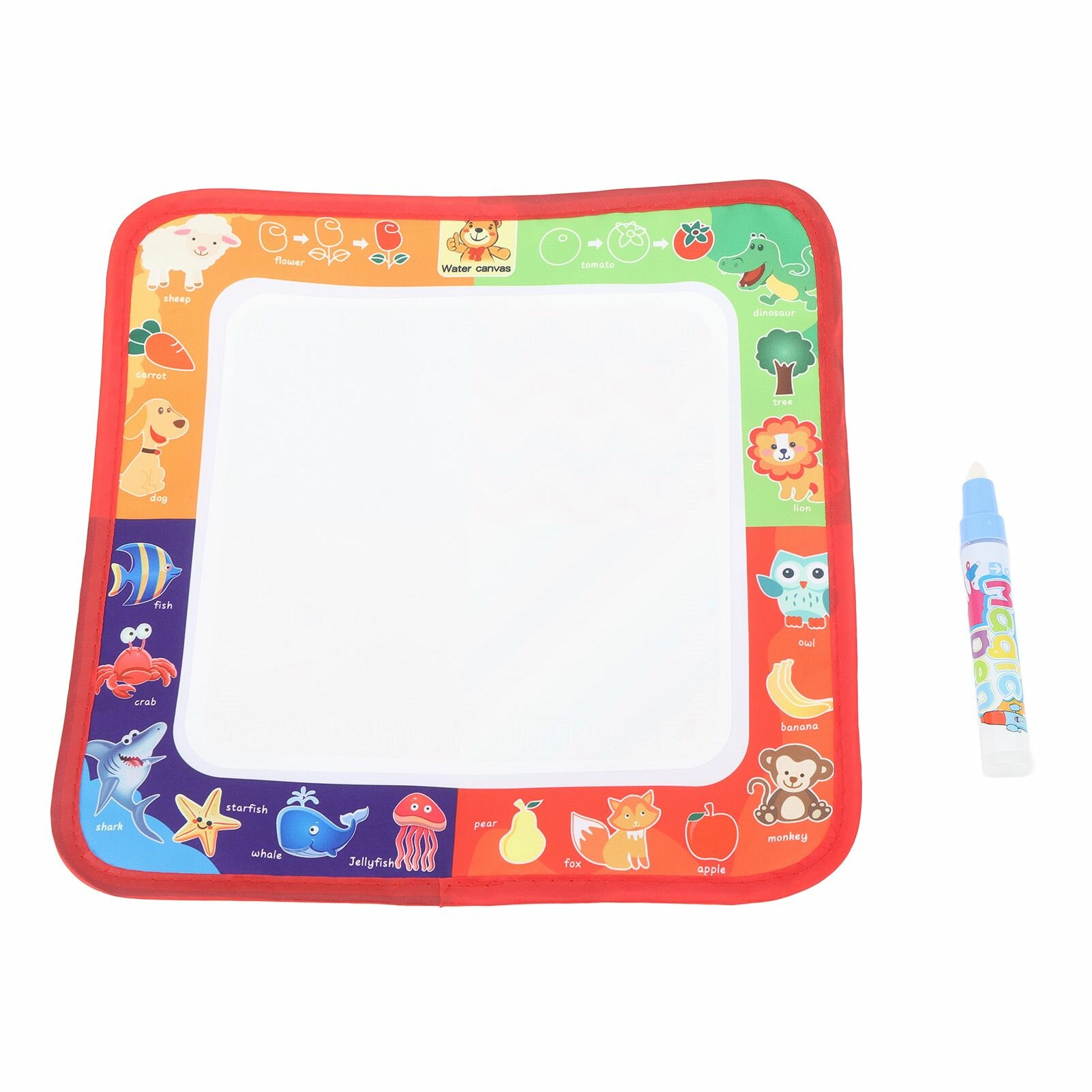 Водный коврик-каракули, большой, животные, компактный, родители+ребёнок