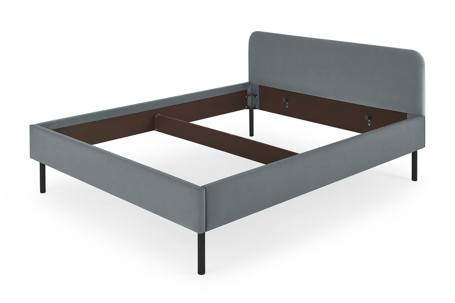 Каркас кровати Hoff Greta, 160х200 см, цвет серый, без основания и подъемного механизма