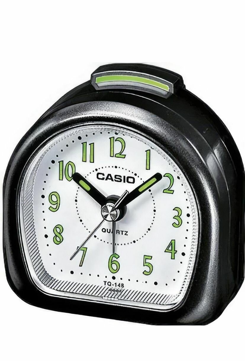 Часы Casio TQ-148-1E , пластик, будильник, кварцевый механизм, 0.065кг