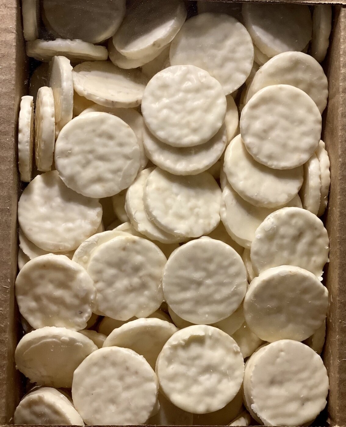 Печенье "Рисовое" без глютена в белой глазури, 600 грамм