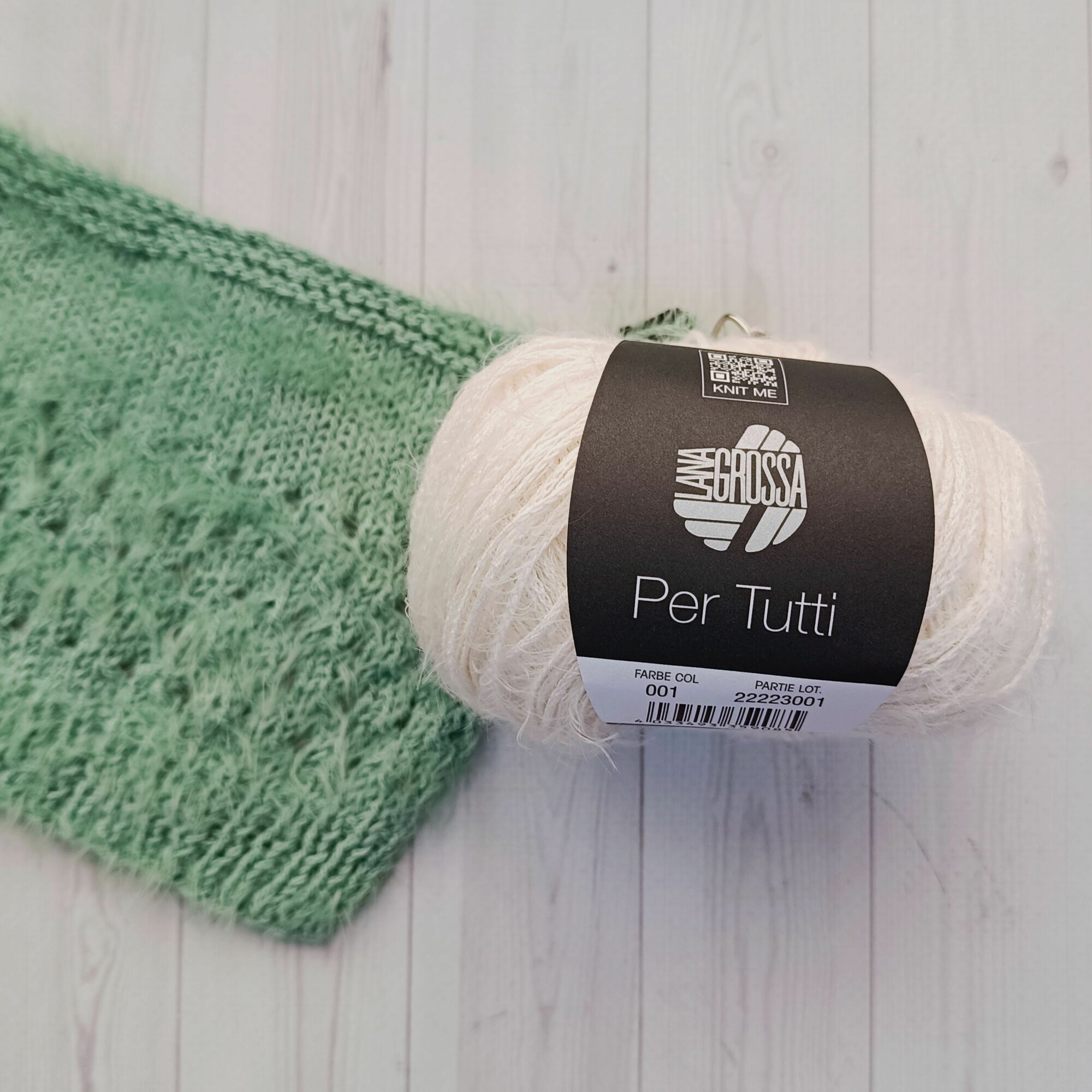 Пряжа Lana Grossa Per Tutti, цвет 001, 1 моток, 180 м / 50 г.