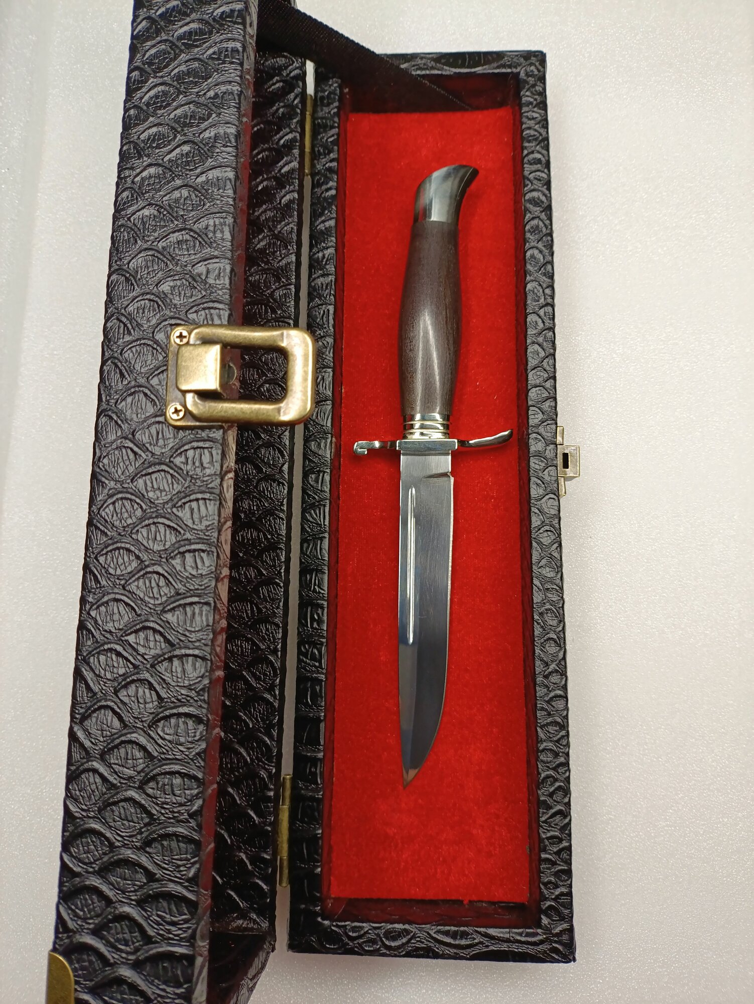 Нож ручной работы Финка в Футляре Москва сталь 95x18 длина 25см ручная работа ножны натуральная кожа в комплекте