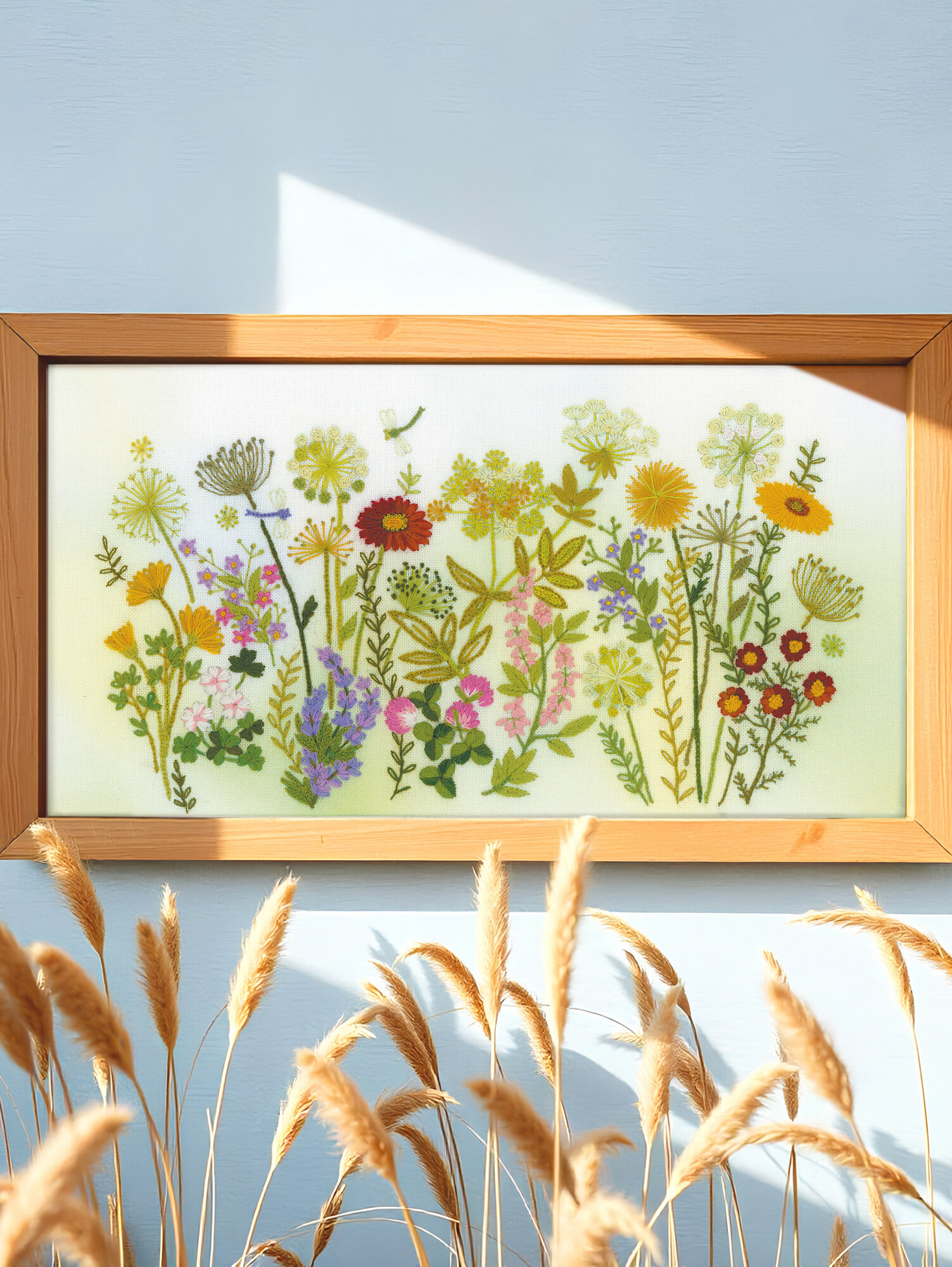 Набор для вышивания гладью Риолис, вышивка гладью "Разнотравье",40*22см, 0104 РТ