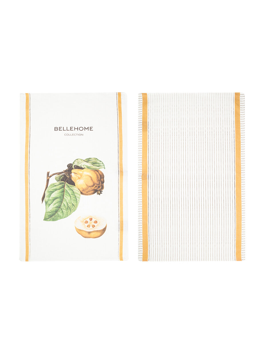 Полотенце кухонное BELLEHOME "Айва", 40х70 см, 2 шт, 50% лен, 50% хлопок