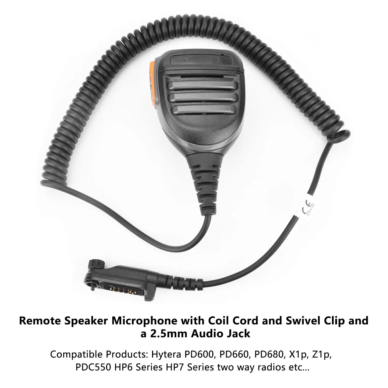 SM26N2 Рация Дистанционный динамик Микрофон со стереоразъемом 2,5 мм для Hytera X1e X1p Z1p PDC550 PD682 PD685 HP7 Series