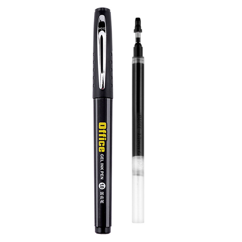 BAOKE 1+1PC1048, Extra-Large Capacity Gel Pen, Signature Pen, 1.0mm, 1 Gel Pen with 1 Refill