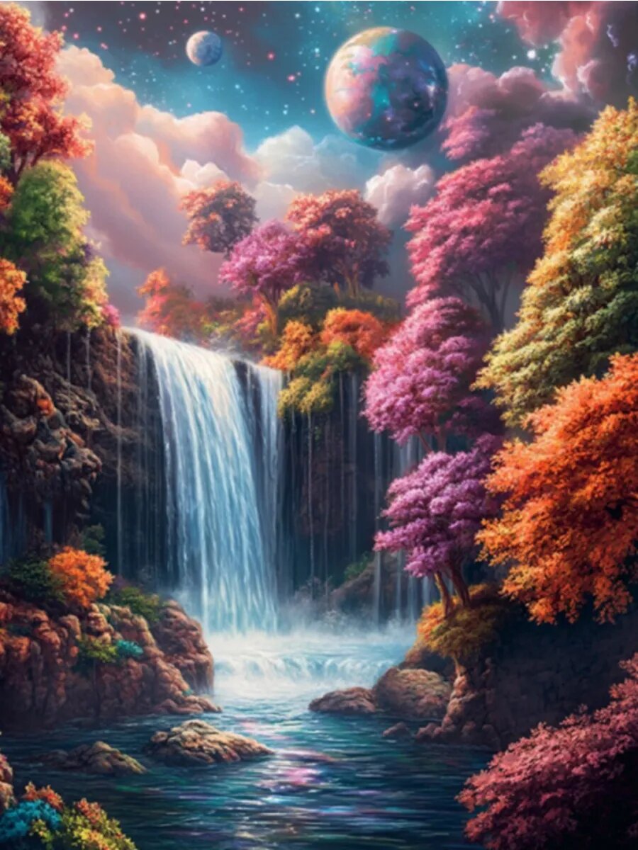 Картина по номерам фэнтези природа 40х50