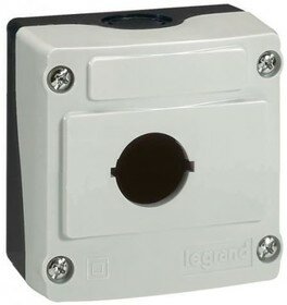 Корпус кнопочного поста Osmoz IP66 IK07 1 отверстие серый Legrand 024200
