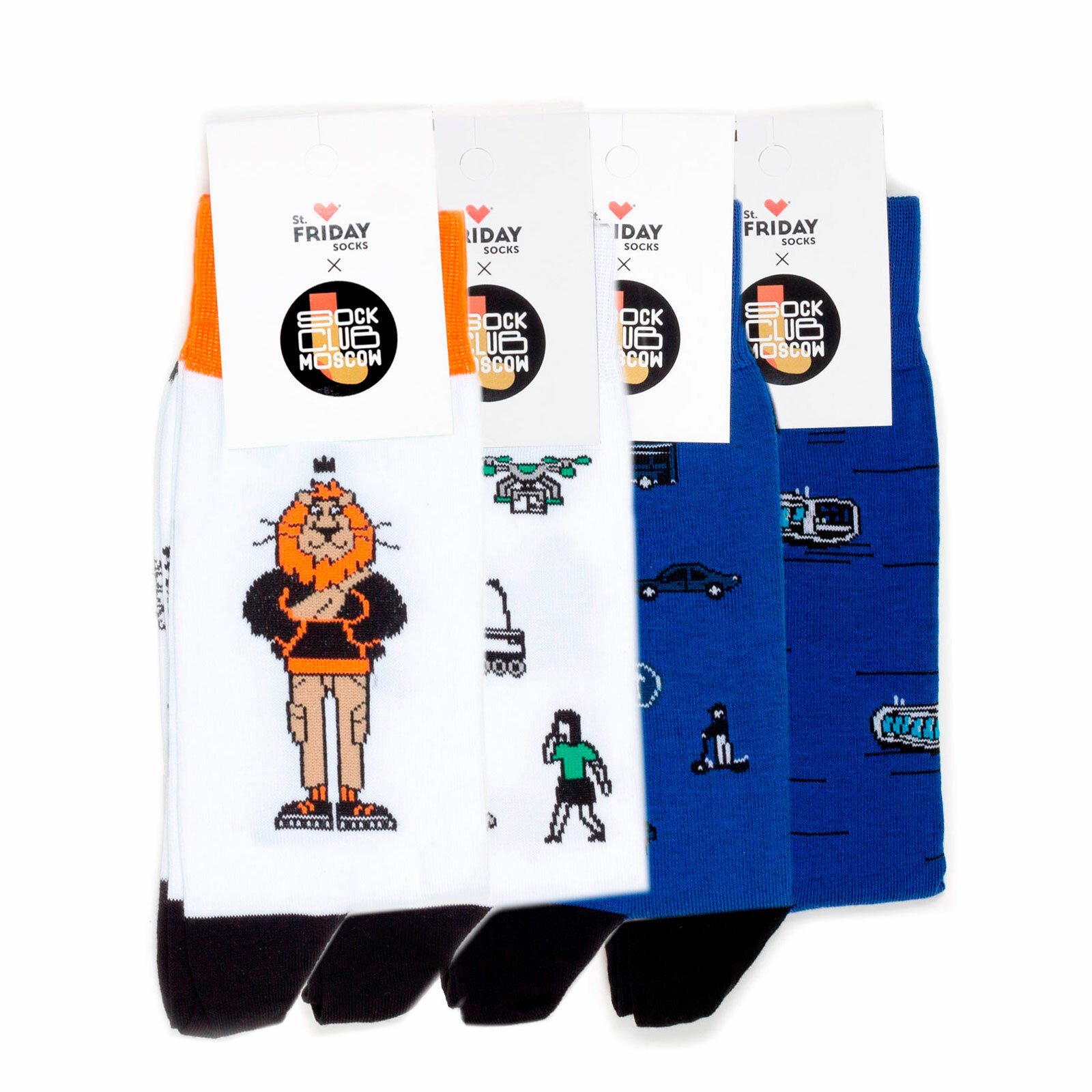 Носки Комплект носков St.Friday Socks x Sock Club Moscow, комплект