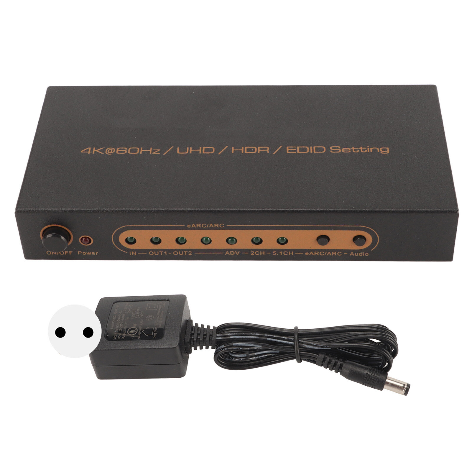 HD мультимедийный интерфейс, звуковой экстрактор, 4K 60 Гц HDR, EARC, ARC-конвертер, 100–240 В, вилка европейского стандарта.