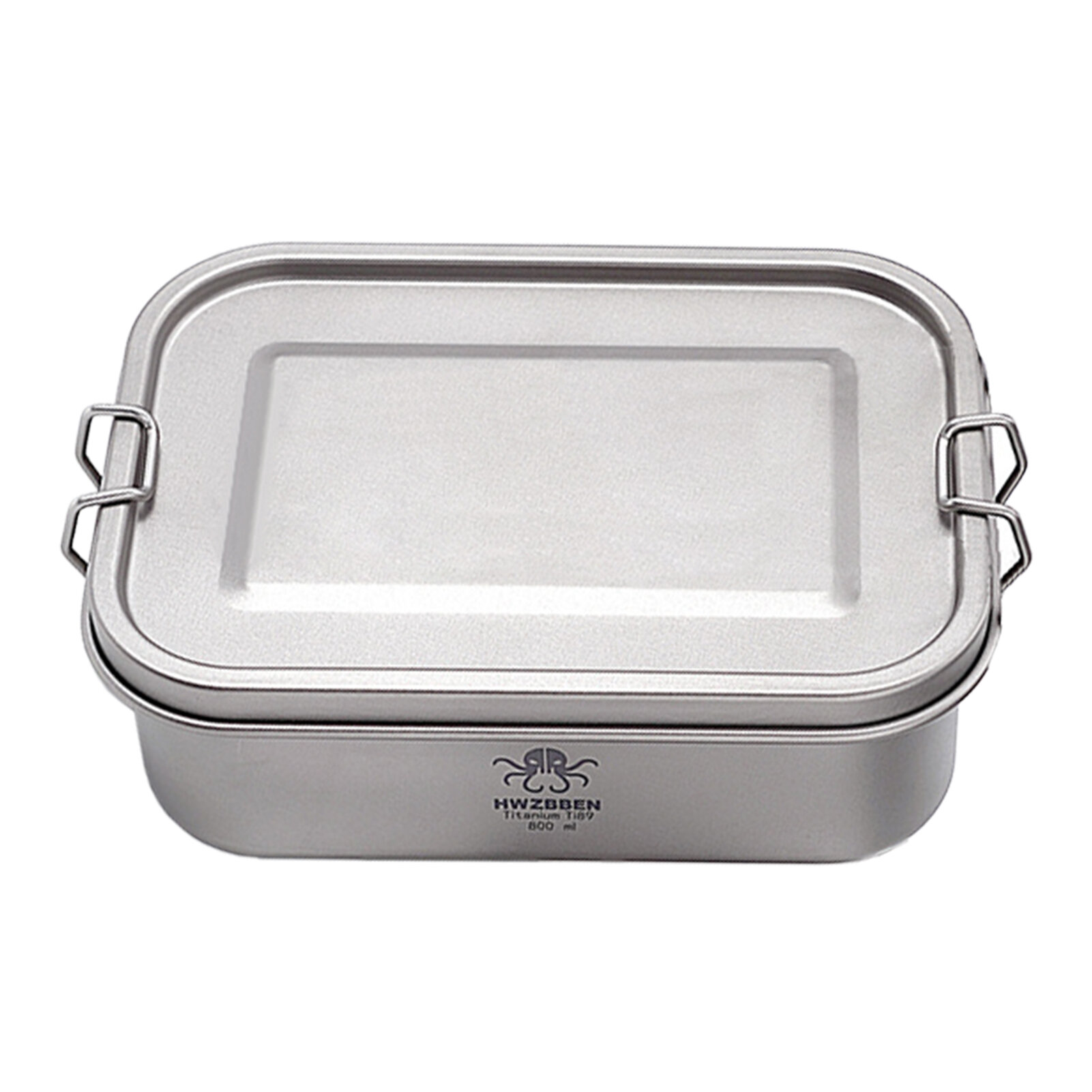 Camping Bento Box Titanium Bento Box Outdoor 800ml Lunch Box Прямоугольник контейнер для хранения продуктов питания