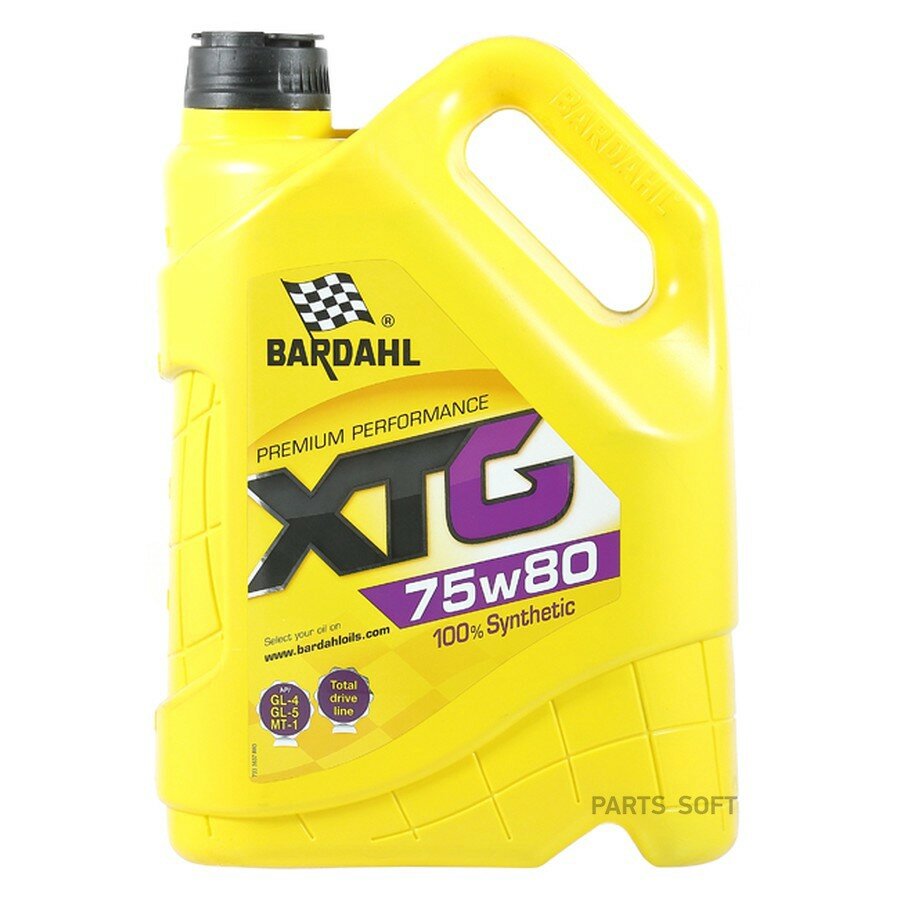 36373 75w80 xtg gl4/gl5/mt-1 5l (синт. трансмисионное масло) bardahl
