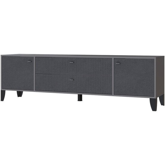 Тумба под телевизор Тэкс Парус-10, Графит, Гранит лофт