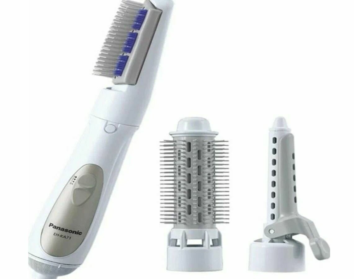 Фен-щётка Panasonic EH-KA31, мощность 650Вт, 3 насадки, длина шнура 1.8м
