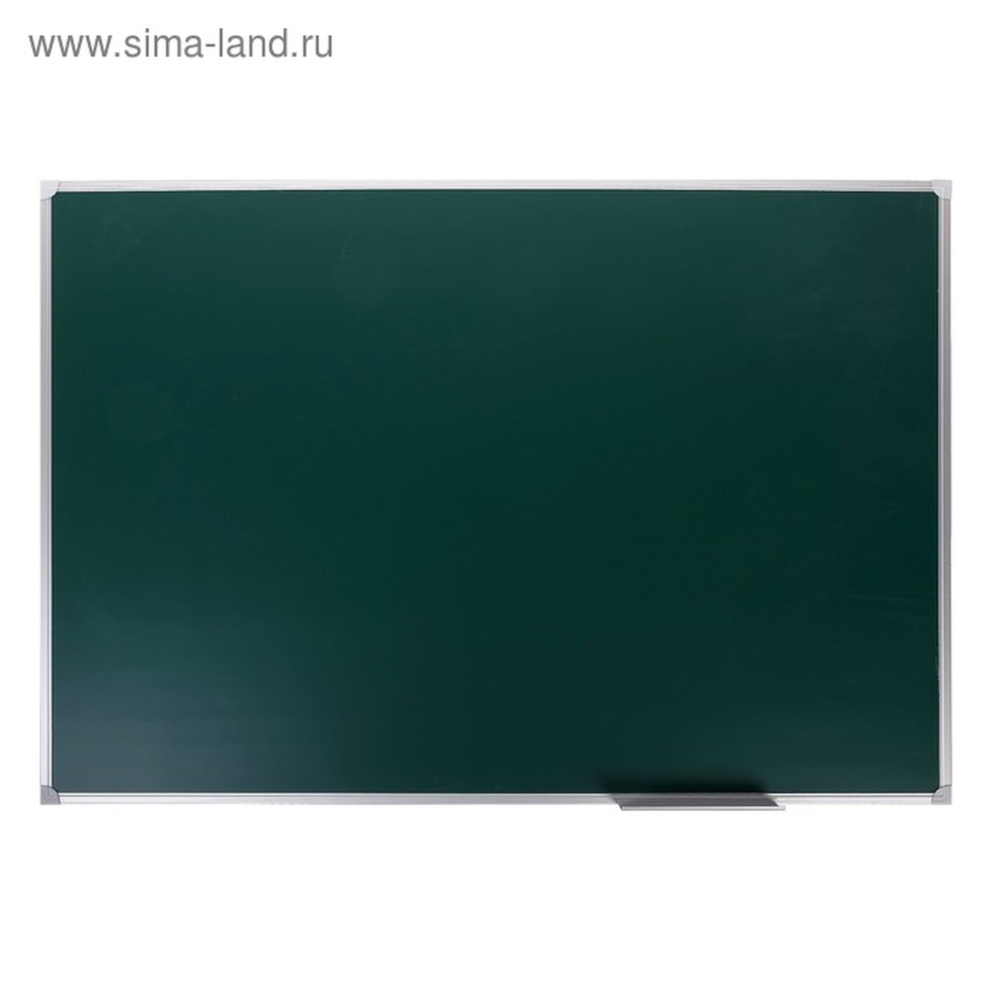 Доска магнитно-меловая 100х150 см, зелёная, Calligrata стандарт, в алюминиевой рамке, с полочкой