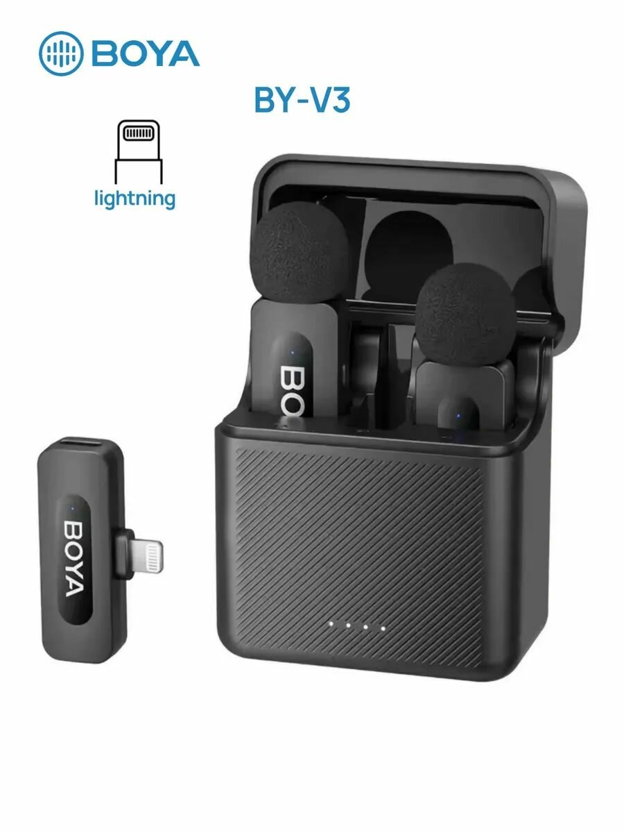BOYA BY-V3, микрофон беспроводной петличный