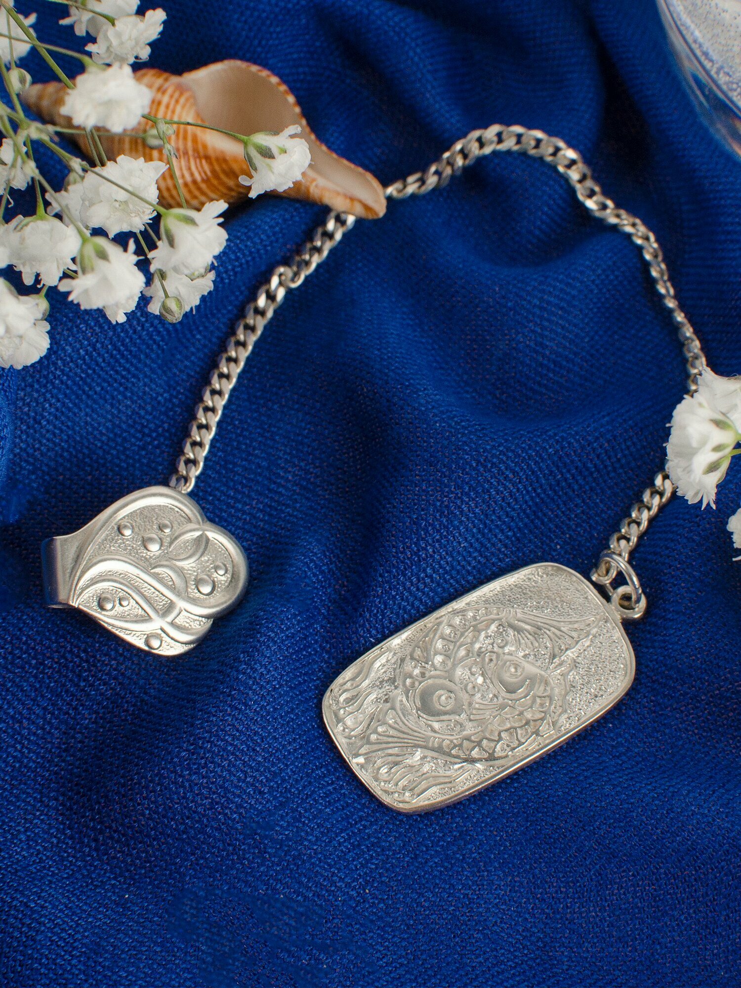 Сереброника, Ионизатор для воды "Рыбы" из серебра 925 пробы