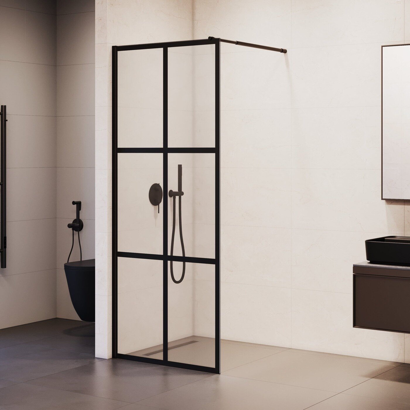 Душевая перегородка RGW WA-111B 80х195 стекло прозрачное