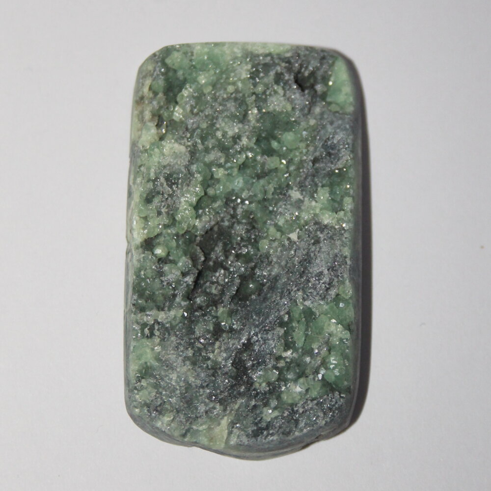 Демантоид кабошон, натуральный камень, 45х25х5 мм, Чукотка, «True Stones»