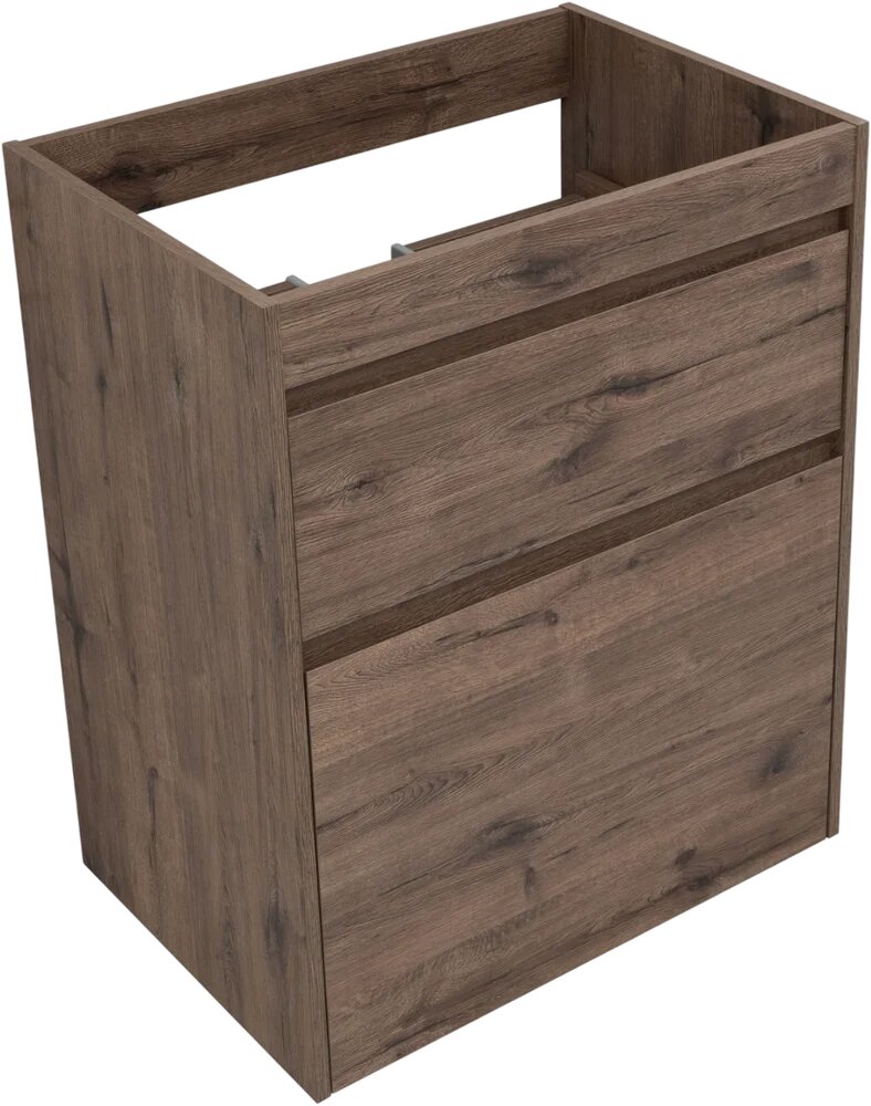 Тумба под раковину без столешницы Aquanet Токио 68 напольная, дуб веллингтон, под стиральную машину