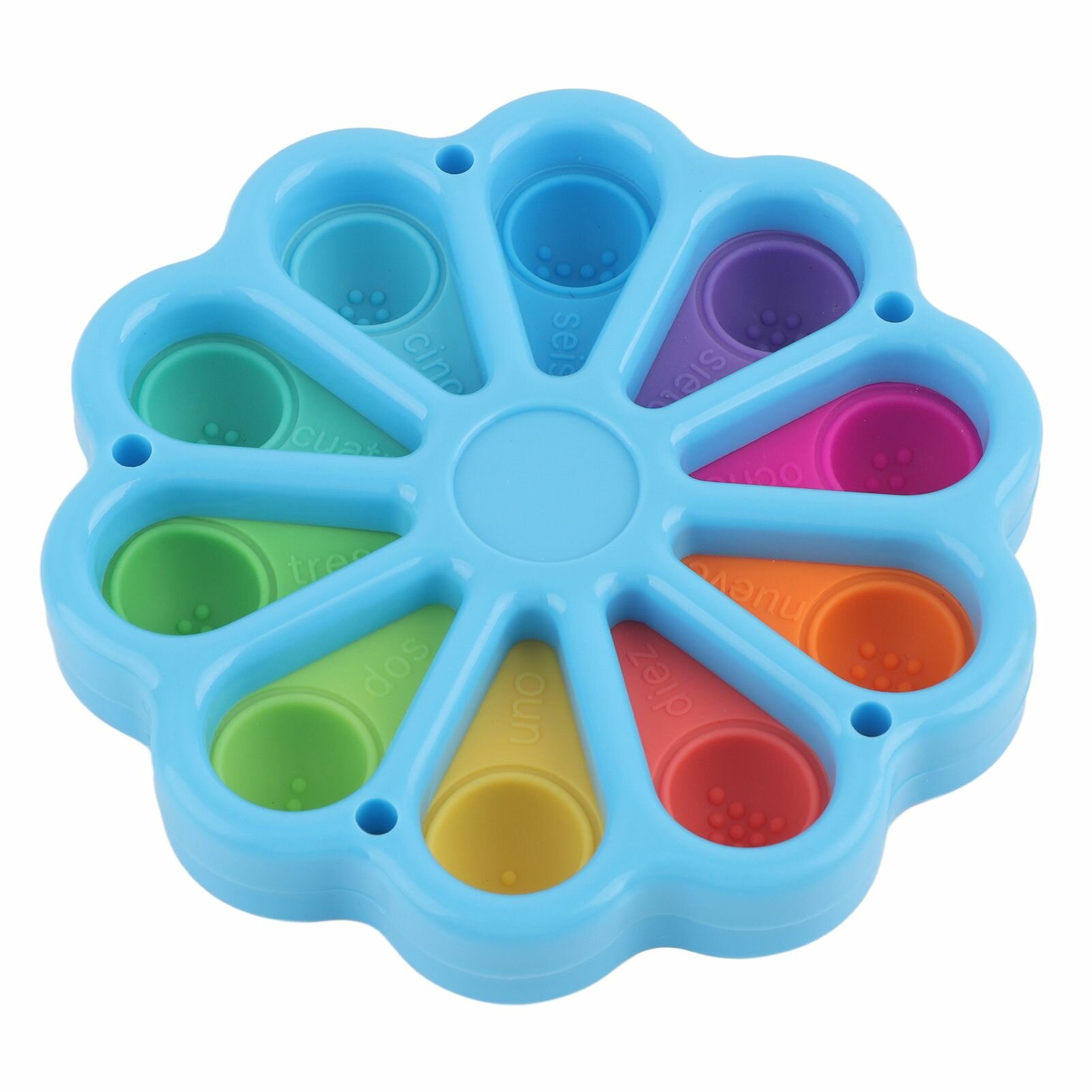 Цветная палитра с формой цветка для рисования, пластиковая, для детского творчества