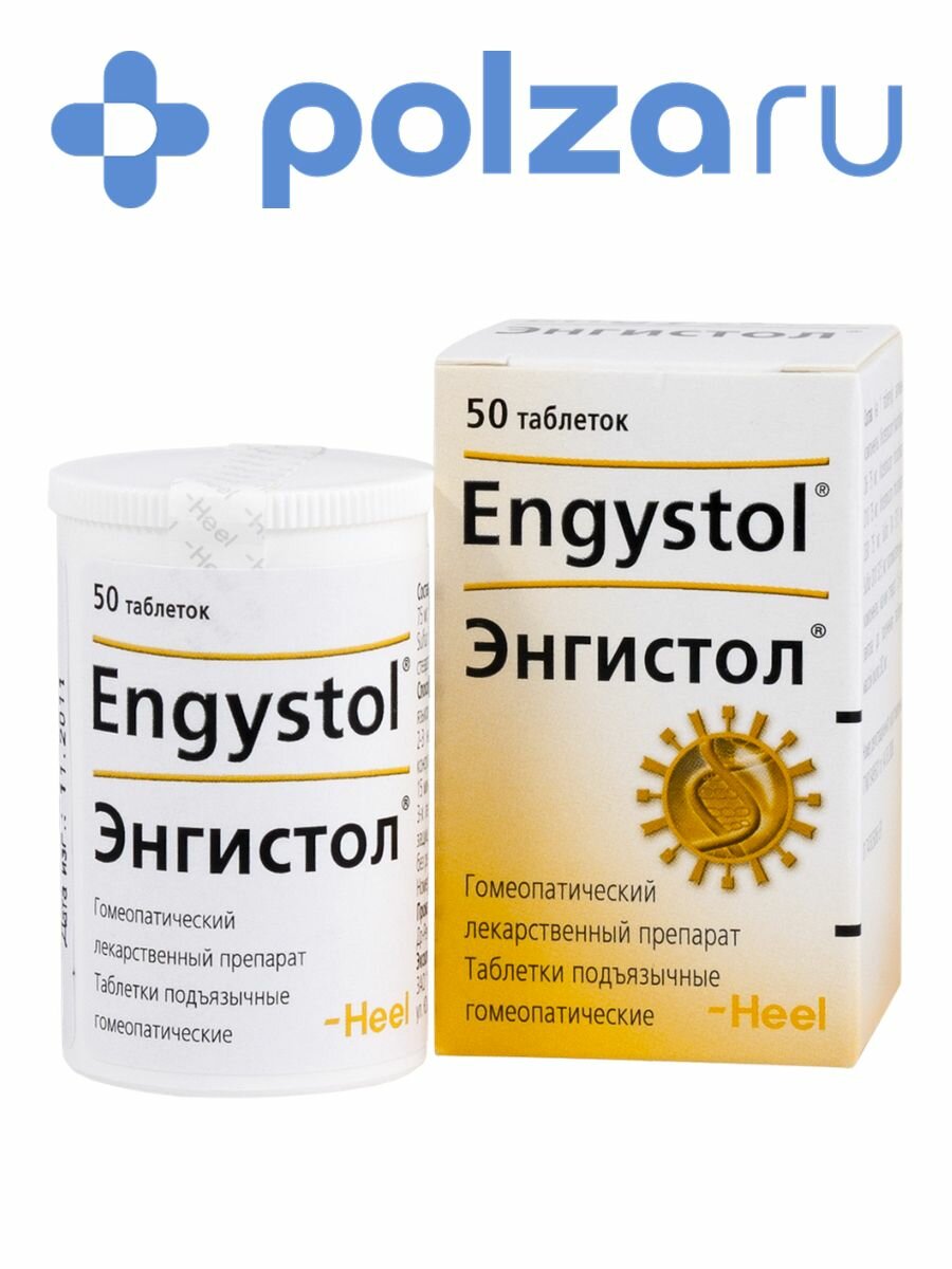 Энгистол, таблетки подъязычные гомеопатические, 50 шт.