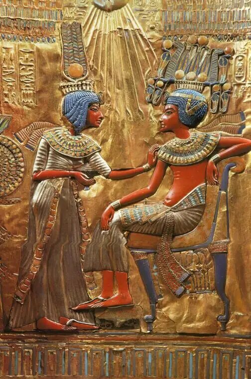 Черные золотые Древние египетские художественные 3d-постеры Фараон и его девушка Холст Настенная картина для комнаты декоративные картины