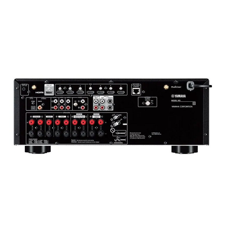 7,2-канальный усилитель мощности YAMAHA RX-V6A поддерживает 8K, Bluetooth, WIFI, беспроводное объемное звучание, черный