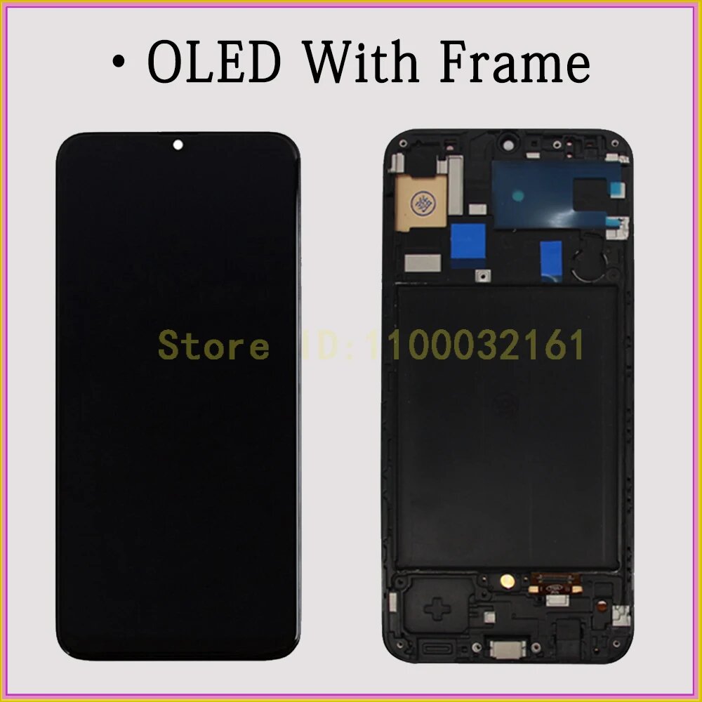 Новый протестированный дисплей для Samsung A50 OLED-экран A505F ЖК-дисплей в сборе OLED With Frame