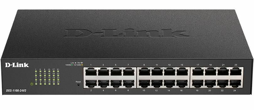 Коммутатор D-Link DGS-1100-24V2/A2A черный