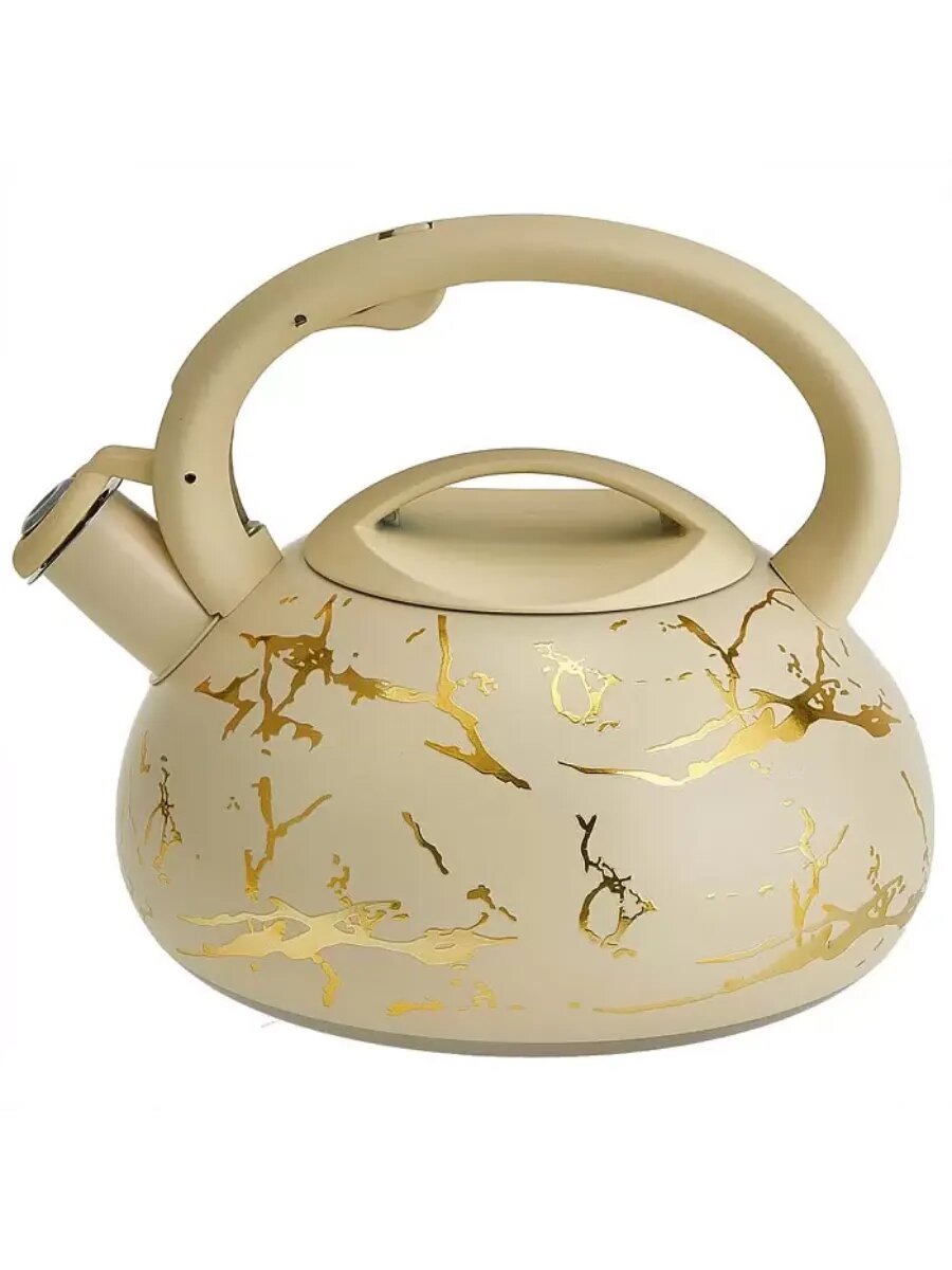 Чайник для плиты металлический со свистком AK-541 3л