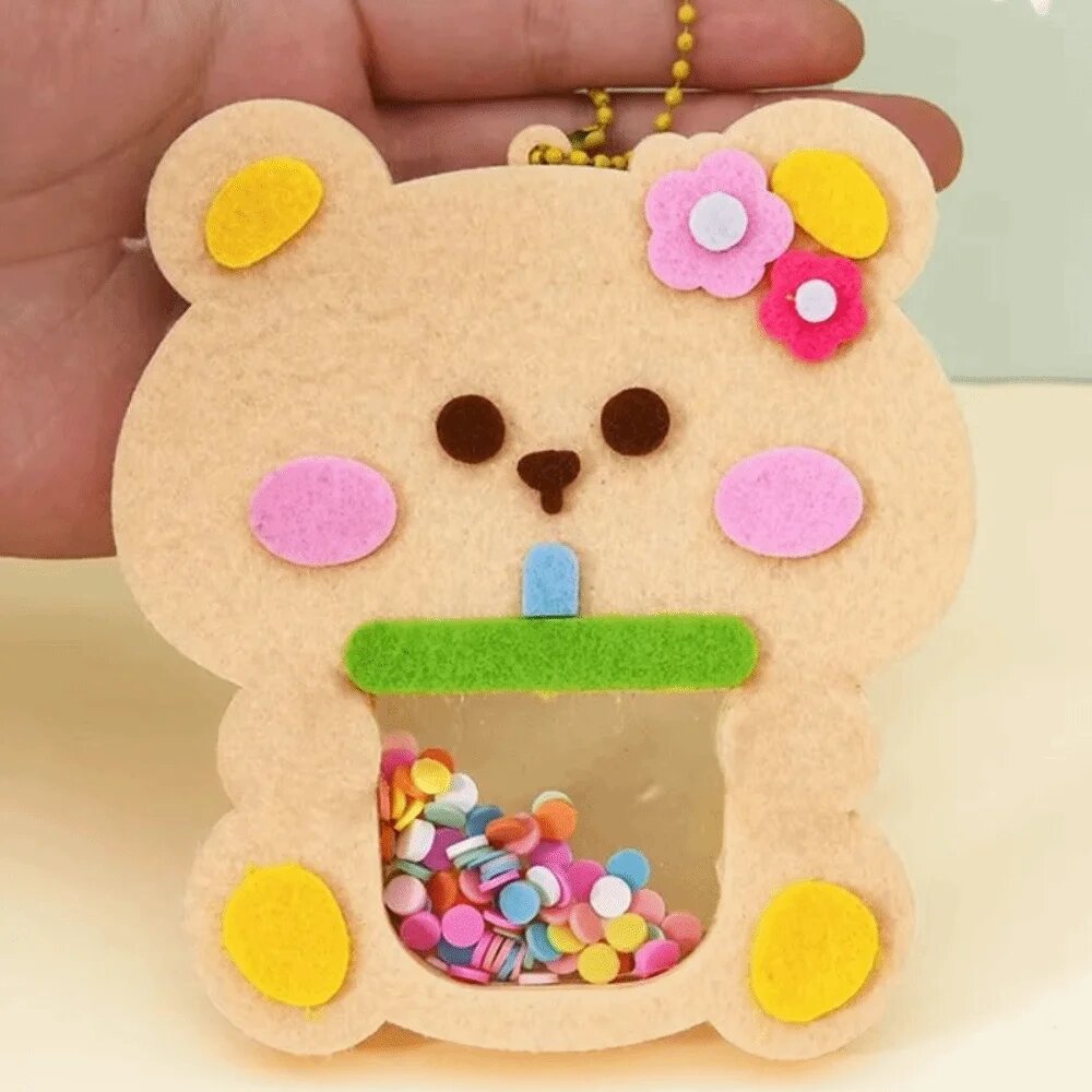 Набор для рукоделия подвеска-шейкер Milk Tea Bear