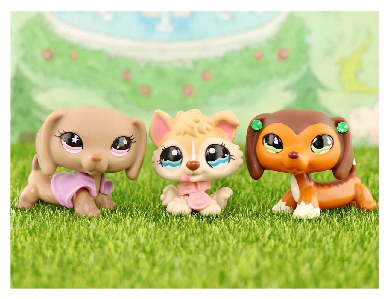 Детские виниловые фигурки собак Taksa, Хаски 3 шт, Унисекс