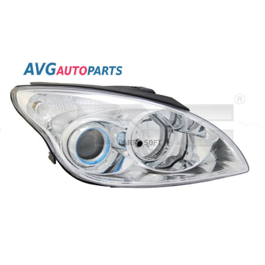 Фара электрорегулировка хром. отражатель 07- правая TYC от официального дистрибьютора, AVG, артикул 31350142