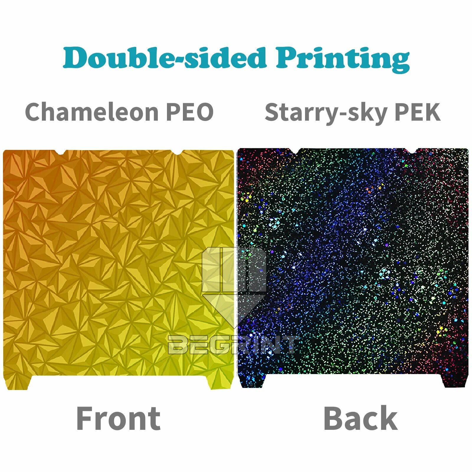 Пластина PEI 235x235 мм для 3D-принтера Creality, Chameleon-Starrysky