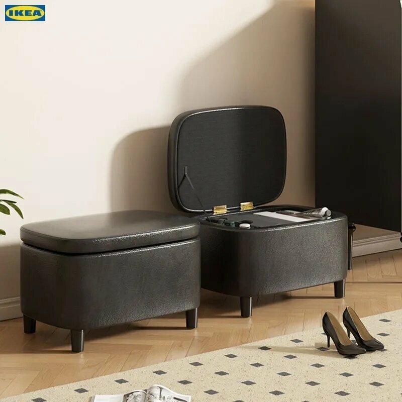 IKEA Пуф, Искусственная кожа, 30х40х25 см