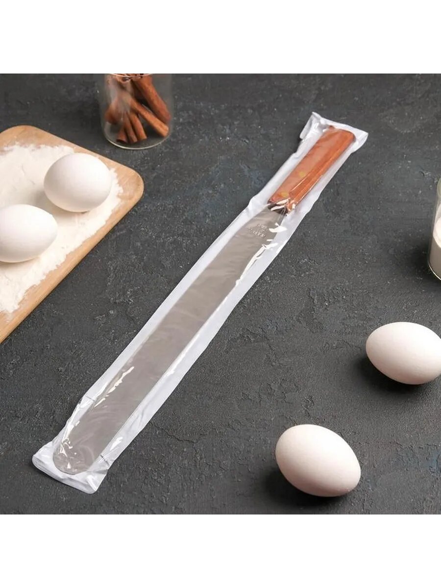 Палетка для выпечки с деревянной ручкой