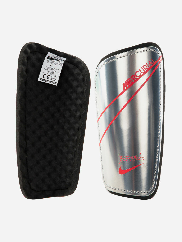 Щитки футбольные Nike Mercurial Hard Shell, SP2128-095, серый, черный, размер XL (180-200)
