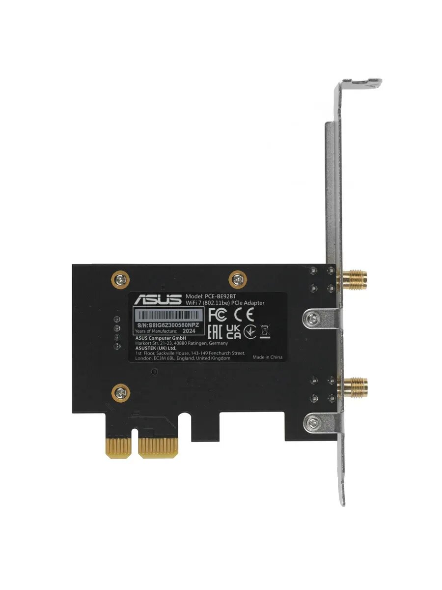 Сетевой адаптер Wi-Fi+Bluetooth PCE-BE92BT PCI Express