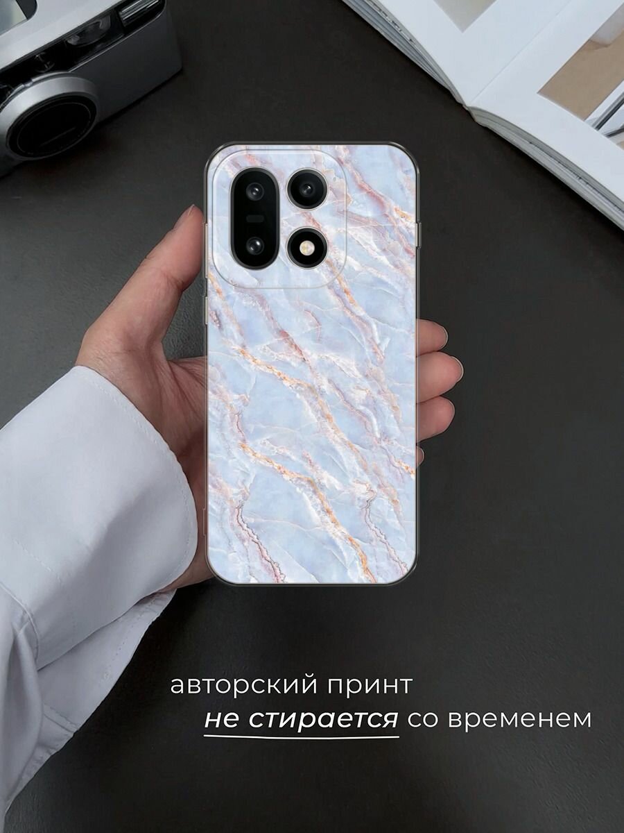 Чехол на OnePlus 15 / Ван Плас 15 с принтом Сиреневый мрамор — фото 1