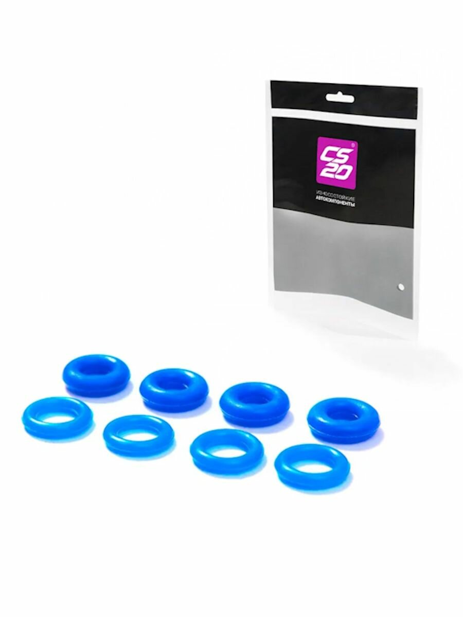 Кольца форсунки для ГАЗ 3302, 2705, 3221 Газель, 2217 Соболь (дв. УМЗ 4216 Е4) комплект 8 шт. силикон серии PROFI арт 09428