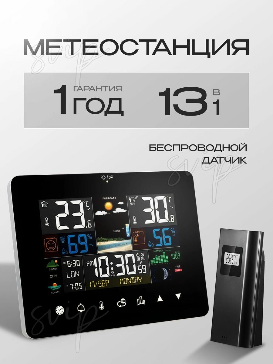 Домашняя метеостанция DOCTOR BAKKER с беспроводным датчиком, погодная станция с прогнозом погоды, цифровой комнатный измеритель, гигрометр, термометр для измерения температуры и влажности воздуха