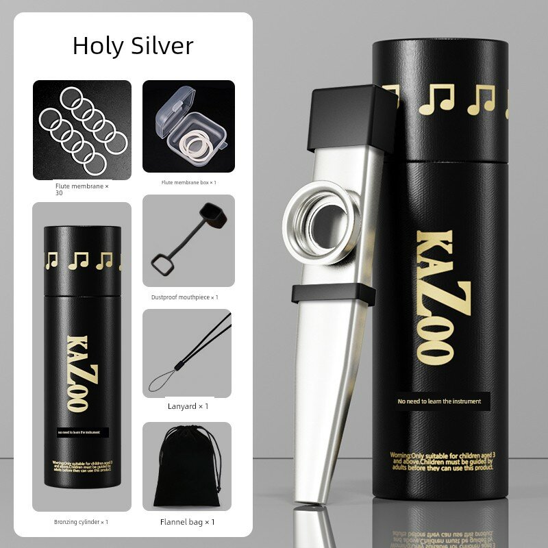 Премиум святой серебряный металлический козуна с 30 мембранами, роскошный музыкальный инструмент для детей