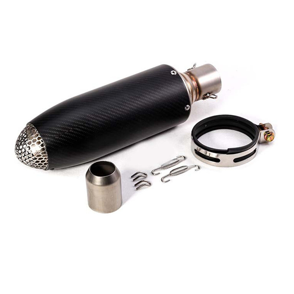 Универсальный глушитель для мотоциклов 51 мм, труба выхлопа для квадроцикла, суперкрутой внешний вид из углеродного воло