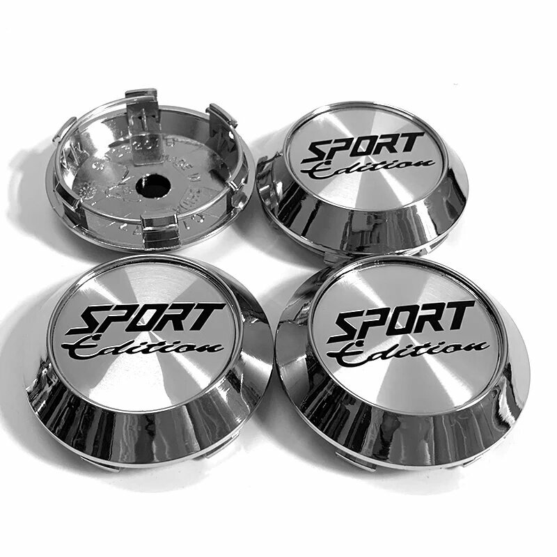 4 шт, 70 мм, спортивный обод, центральная крышка колеса автомобиля, колпаки для грузовика SportRim, крышка, автомобильная запасная часть, аксессуары для колес, Серебристый