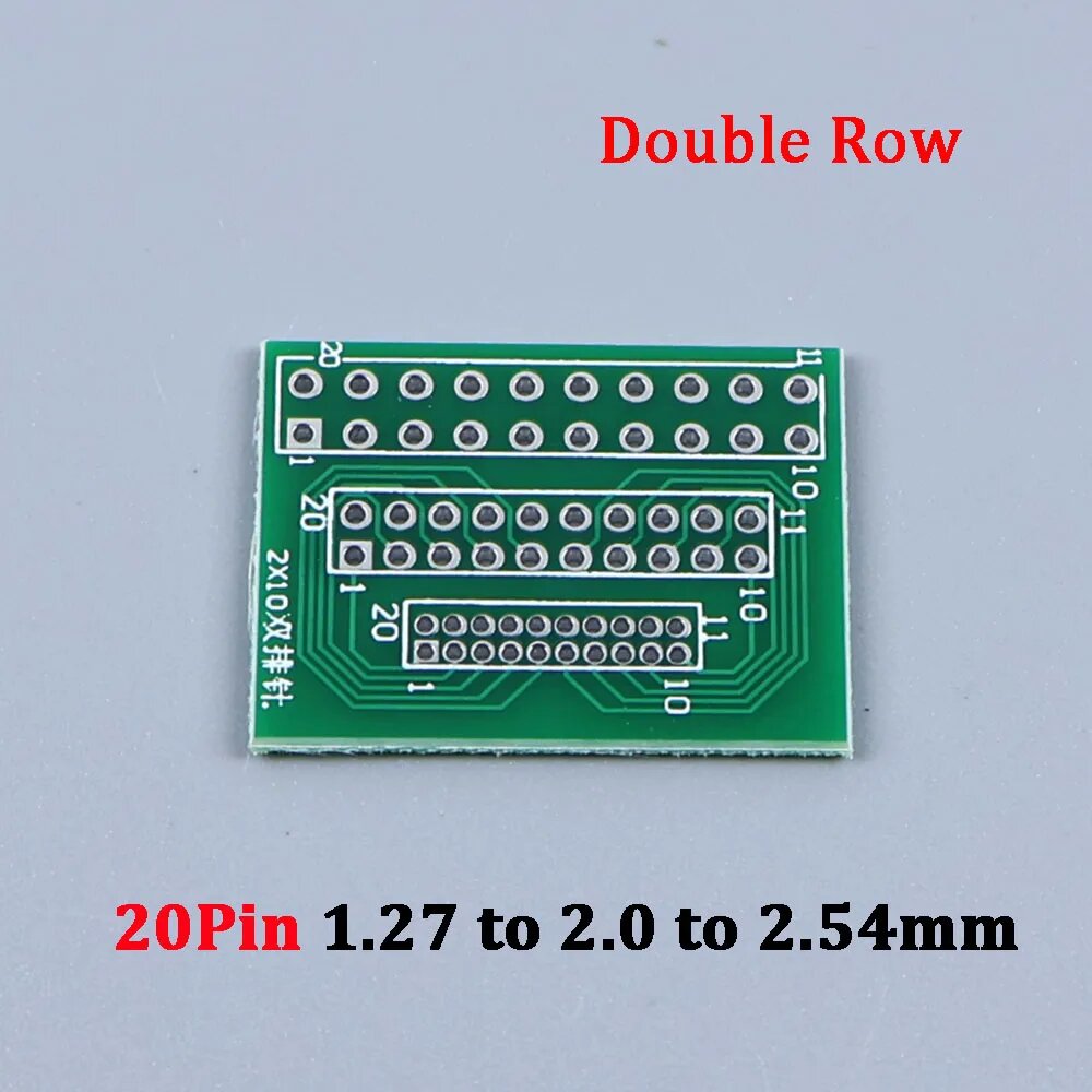 20pin Double row, 5PCS, переходная плата